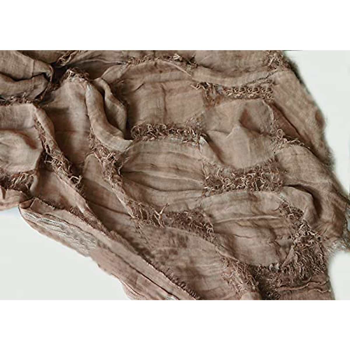 Honra Newborn Photography Props Baby Photo Posing Wraps Girls Boys Photoshoots Blanket Vintage Fringed Texture Layers (Coffee)