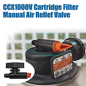 LUKYER CCX1000V Cartridge Filter Manual Air Relief Valve，Compatible with Hayward Pro-Grid de Filters