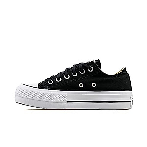 Converse Women's Chuck Taylor All Star Lift Sneakers, Black/White/White, 9 Medium US