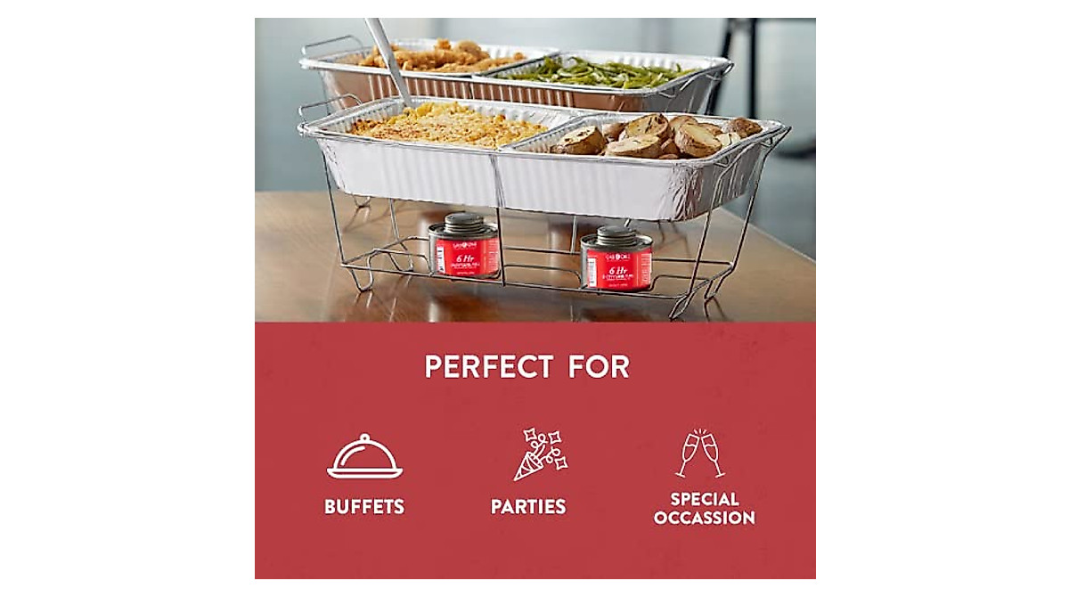 Premium Alpha Living 33-Pcs Chafing Dish Set for Parties