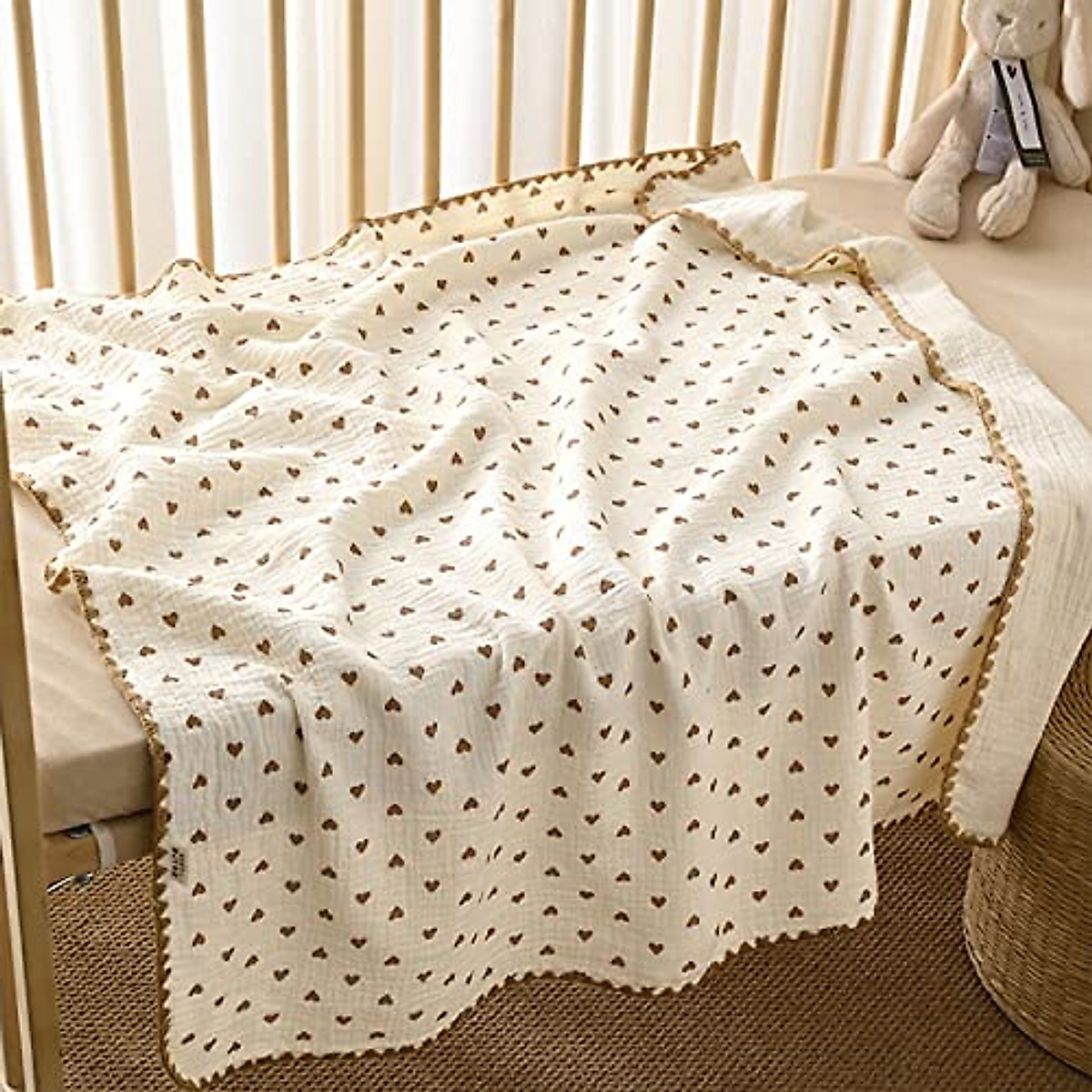 SARDFXUL Baby Muslin Swaddle Blanket for Boys & Girls Breathable & Skin-Friendly Wrap Soft Cotton- Muslin Swaddle Blankets Gift Newborn Baby Swaddle wrap