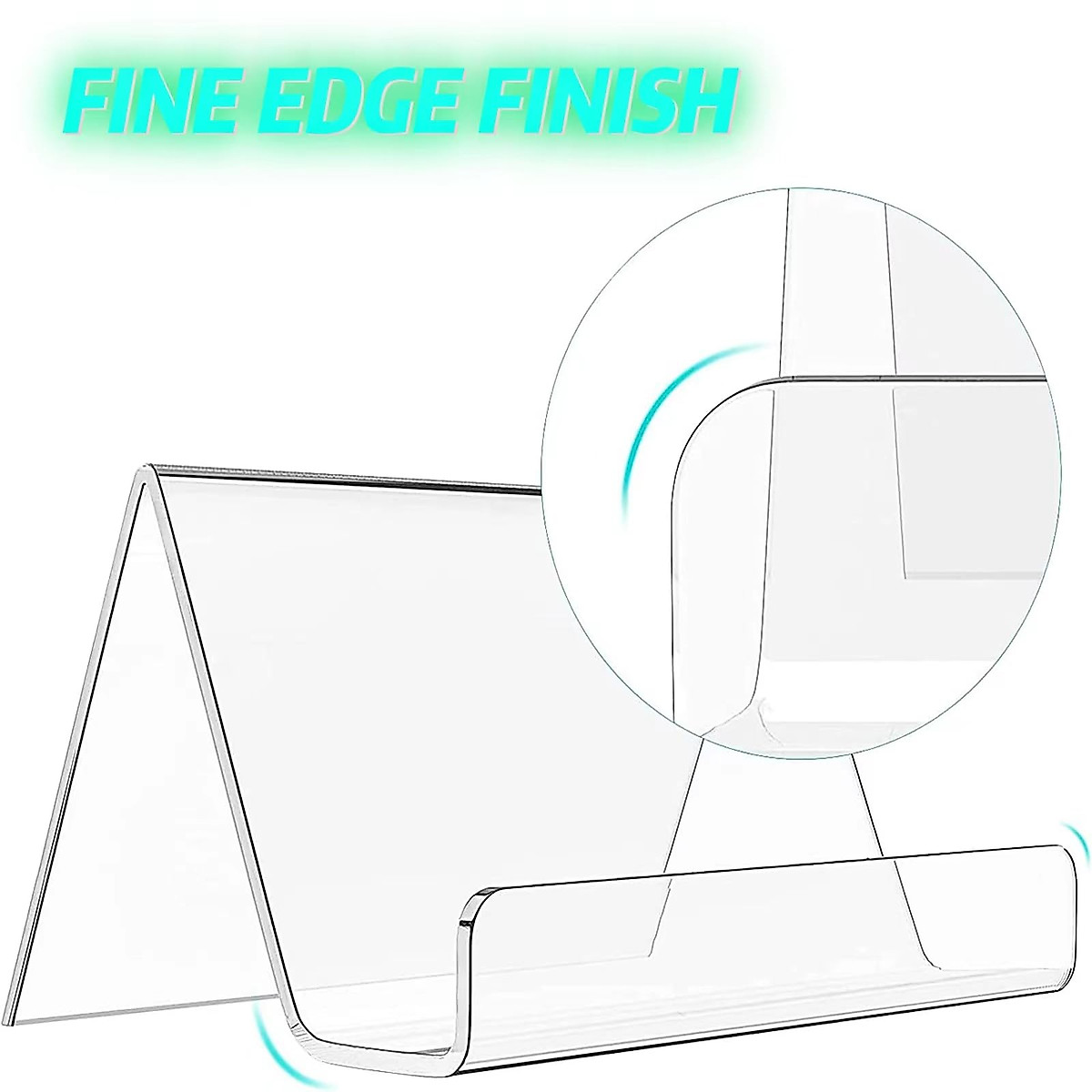 KEHHVCY Business Card Holder for Desk, Business Card Holders Holds Up to 60 Cards, Clear Business Card Holder, Acrylic Card Holder for Business Card Display, Exhibition and Office(3 Pcs