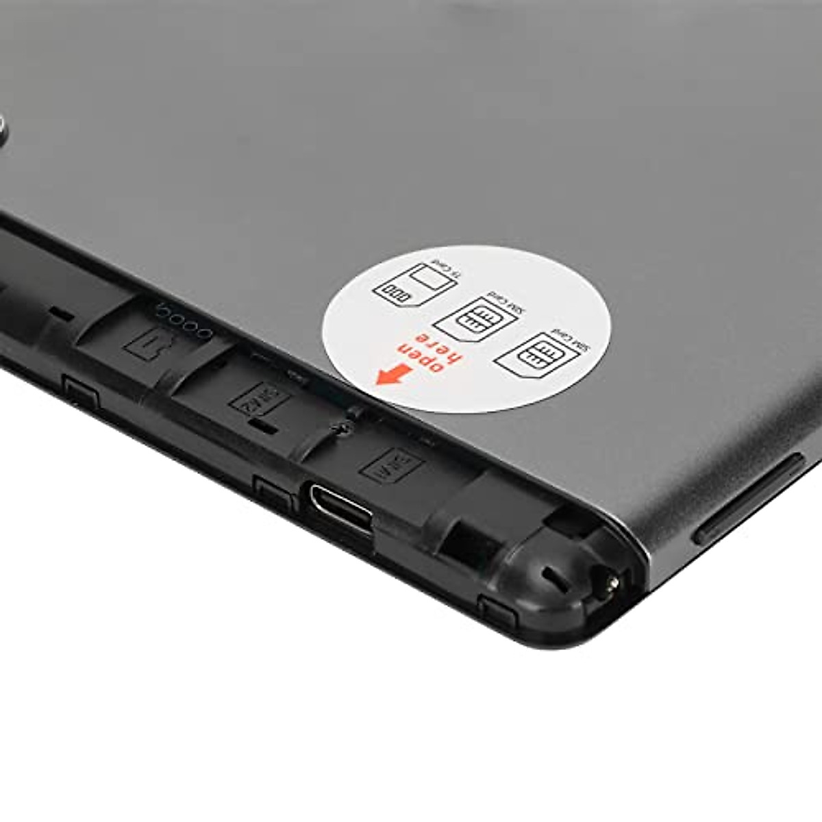 Calling Tablet, 2GB RAM 32GB ROM Dark Gray 100-240V 8 Inch Tablet 3 Card Slots Dual Card Dual Standby 1280x800 Resolution for Gaming for (US Plug)