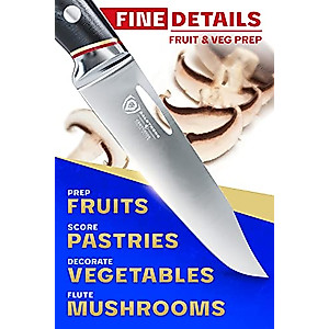 Dalstrong Paring Knife - 3.5 inch - Centurion Series - Swedish 14C28N High - Carbon Stainless Steel Kitchen Knife - G10 Handle - Fruit, Vegetable, Meat - Cooking Chef's Knife - w/Sheath