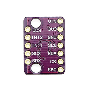 Hailege 2pcs LSM6DS3 LSM6DS3 Accelerometer Gyro Embedded Digital Temperature Sensor Module SPI IIC I2C 8KB FIFO Buffer 5V