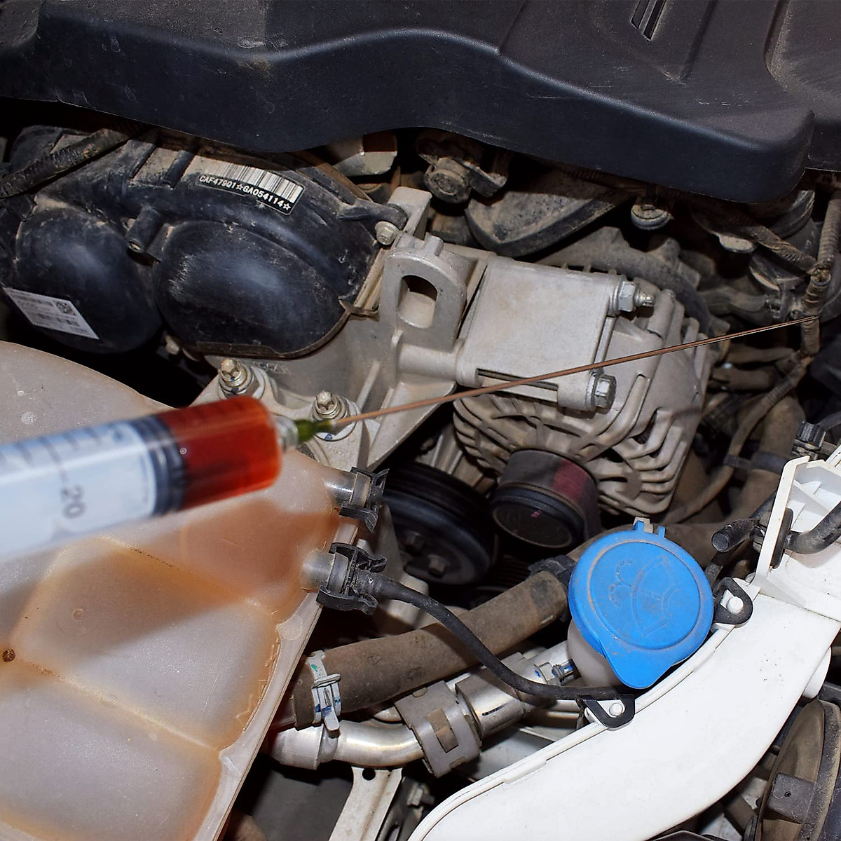 2Pcs 30ml Plastic Syringes and 2Pcs Blunt Needle Tip Luer Lock 14Ga x 10", Great for Scientific Labs, Measuring and Refilling