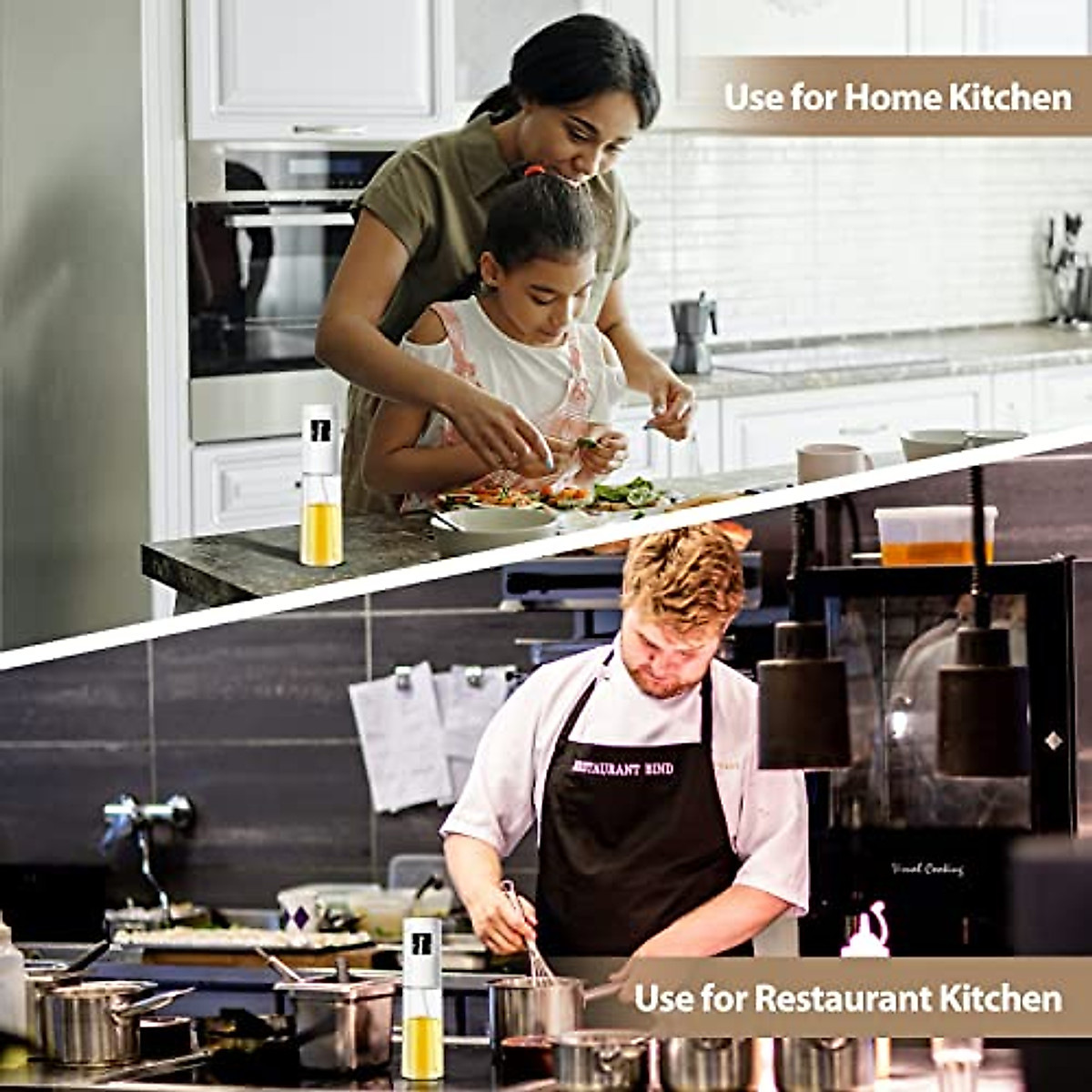 NA Oil Sprayer for Cooking, Food-grade Olive Oil Sprayer Mister Dispenser Bottle , 120ml Portable Oil Spritzer, Premium Kitchen Gadgets Widely used for Air Fryer, BBQ, Grilling