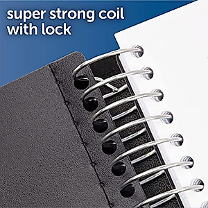 Office Depot® Brand Stellar Notebook With Spine Cover, 6" x 9-1/2", 3 Subject, College Ruled, 120 Sheets, Black