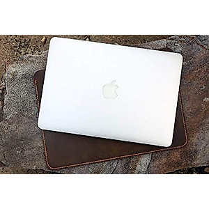 Handmade leather new macbook pro sleeve case for 13 14 15 16 inch macbook/vintage distressed leather macbook air 13 11 sleeve case MACX05S