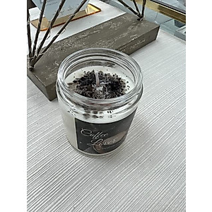 Coffee Smoky Quartz Crystal Soy Candle - Manifestation - Vegan Soy Candle Aromatherapy