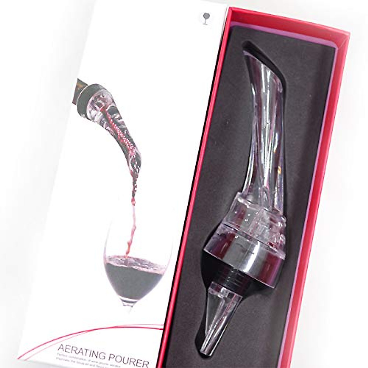 Wine Aerator Pourer Edible Grade Acrylic Material Olecranon Shaped Decanter Spout Included Gift Box