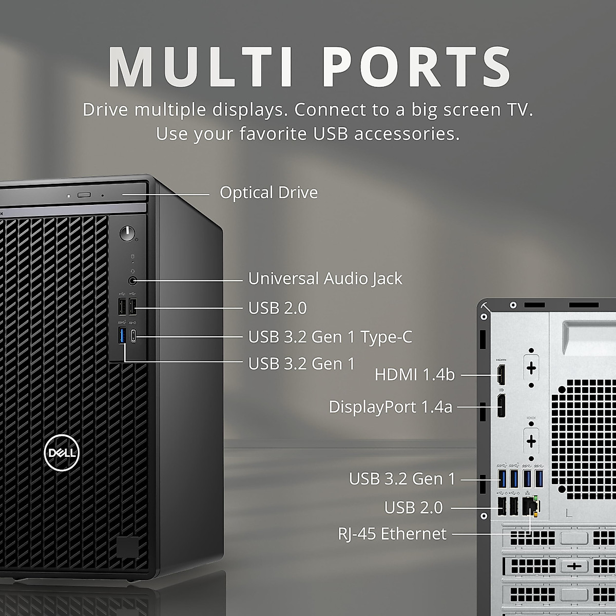 Dell OptiPlex 5000 Business Desktop Computer Tower, Intel Core 12th Gen i5-12500 Processor, 8GB RAM, 256GB PCIe SSD, ‎Intel UHD Graphics 770, DVD Drive, Windows 11 Pro, Black