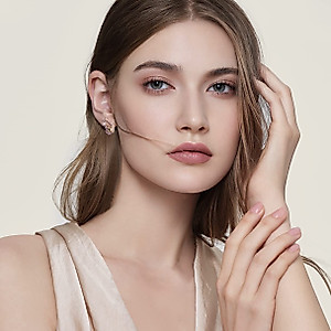 Gold Earrings for Women Trendy, Butterfly Earrings for Women Gold Hoop Earrings Gold Butterfly Earrings Hypoallergenic Stud