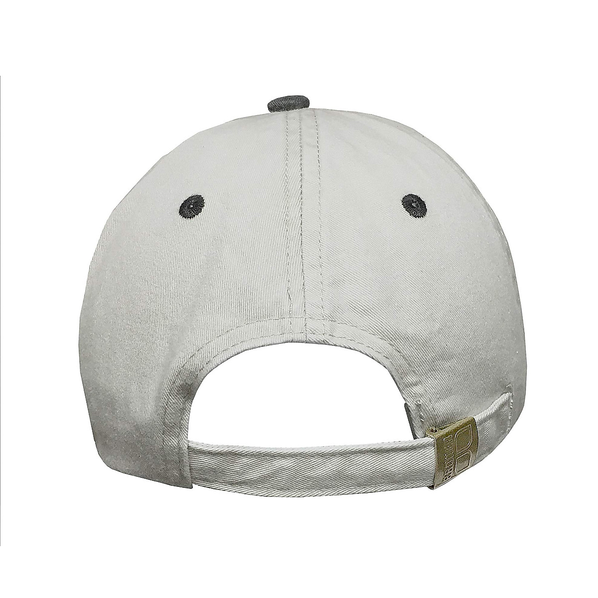 Broner Washed Cotton Swordfish Cap with Contrast Color Bill, Stone with Charcoal