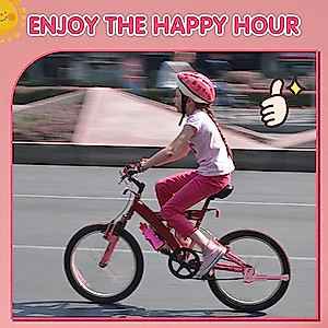 LEICHTEN Kids Bike Kickstand for 18 Inch Wheel Children's Bicycle Single-Side Kick Stand Rear Mount Bikes Support Racks Pink for Girls and Boys Bike