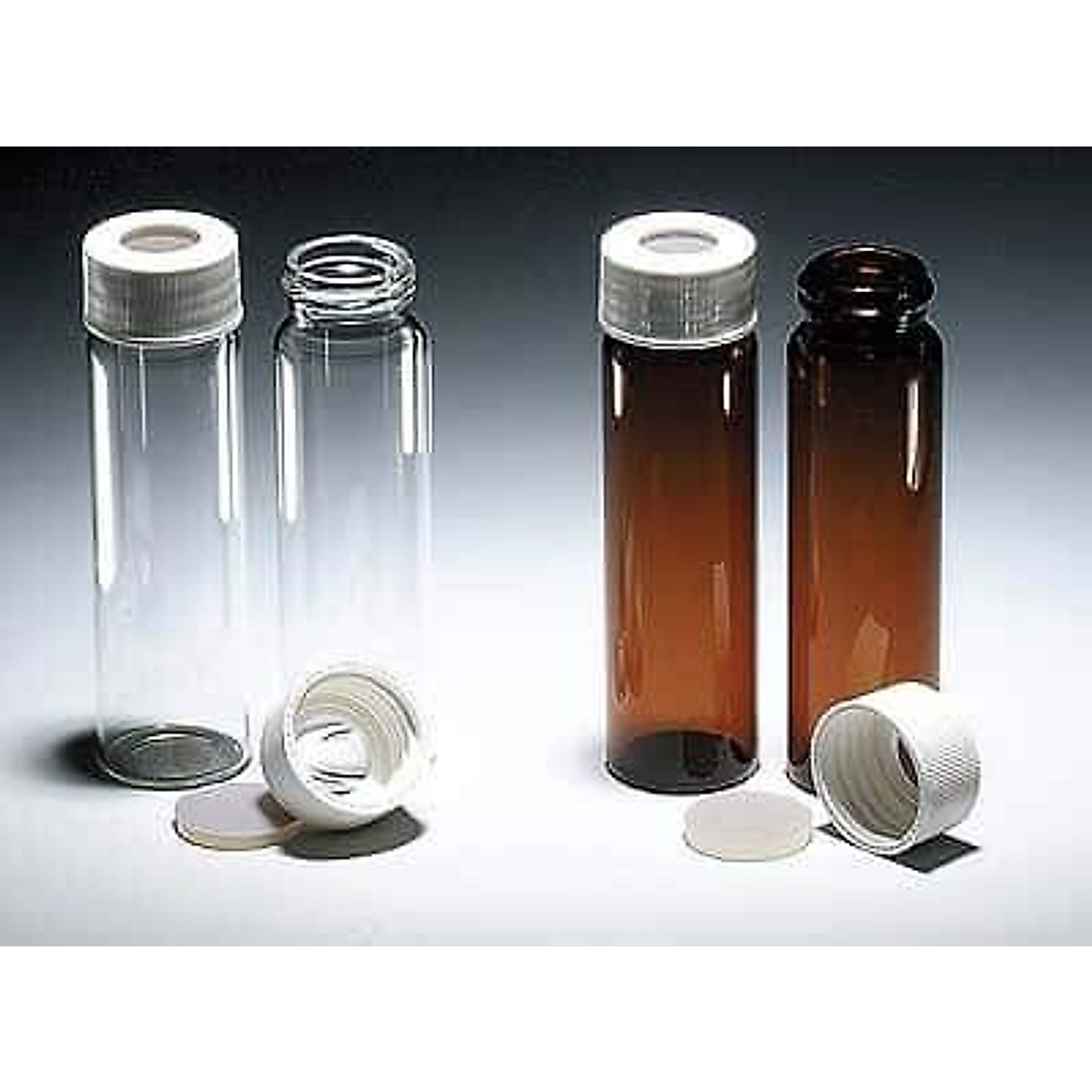 Cole-Parmer Clear Precleaned EPA vials 60 mL case of 72