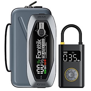 Fanttik T8 APEX Jump Starter Deluxe Package and Fanttik X9 Pro Portable Tire Inflator