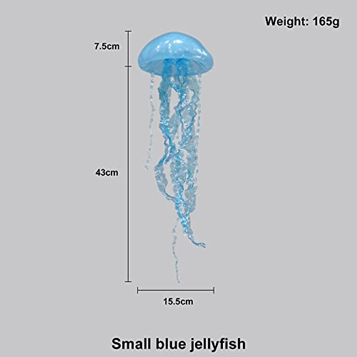 O&M Hanging Jellyfish Decoration, Marine Theme Birthday Party Decorations, Shop Window Supplies, Aquarium Props (Small, Blue)