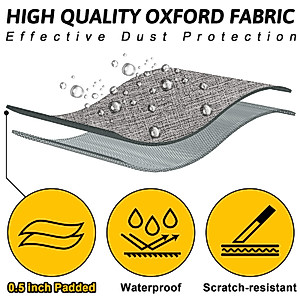 LETSROCK Electric Guitar Gig Bag, 39 Inch Electric Guitar Case with 0.5 Inch Thick Padding with Carry Handle, Pocket & Neck Strap Electric Guitar Bag Gray