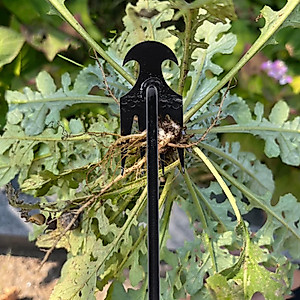 Young4us Garden Weed Pulling Tool Uprooting Weeding Tool, 4 Teeth Weed Puller Tool Manganese Steel Garden Weeder Tool for Vegetable Gardening Planting (Black, 2 Pack, 16 inches)