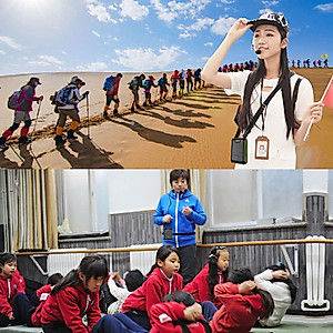 W WINBRIDGE 25W Bluetooth Voice Amplifier Powerful with Wired Portable Headset Microphone, Voice Amplifier for Teachers, Speaker Headset Mic Support Waterproof for Outdoors Tour Guide M900