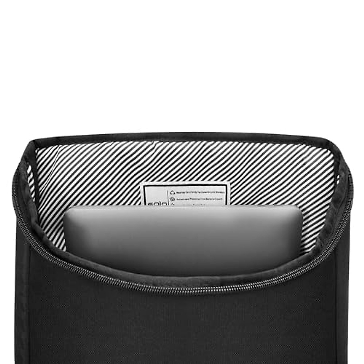 Solo New York Stealth Hybrid Backpack, Black - with Anti-Theft Features (Cut-Proof, Armored Zippers, & RFID Data Protection)