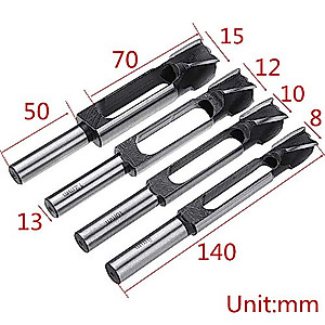 MINGRUI Wood Plug Hole Cutter Tenon Dowel and Plug Drill Woodworking Cutter Tenon Woodworking Furniture Making Carpentry Tool (35mm Drill Inner bore)