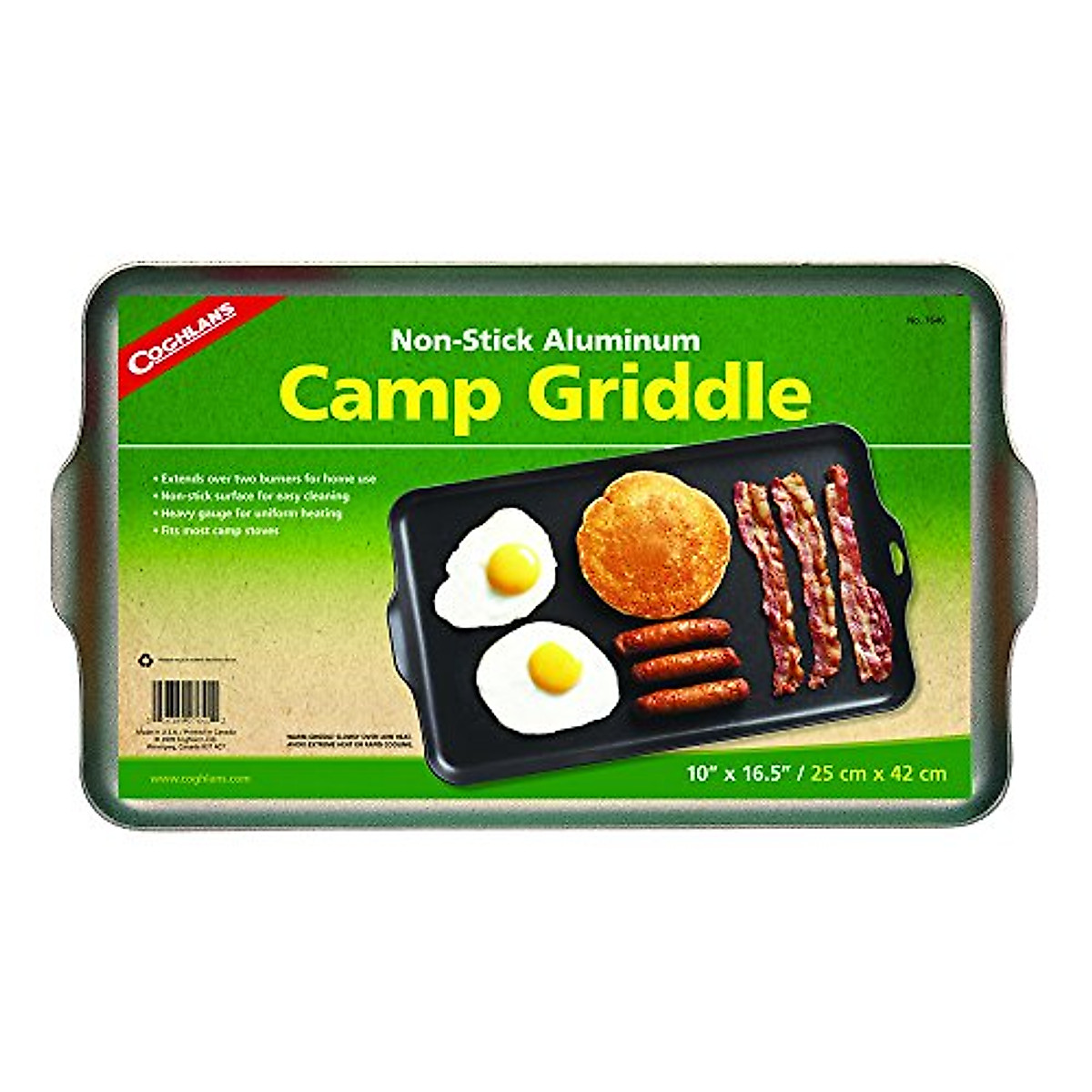 Coghlan's Two Burner Non-Stick Camp Griddle, 16.5 x 10-Inches Black & 9961 Multi-Spice, Multicolor