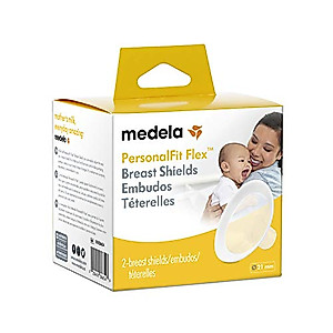 Medela PersonalFit Flex Breast Shields, 2 Pack of Small 21mm Breast Pump Flanges, Made Without BPA, Shaped Around You for Comfortable and Efficient Pumping