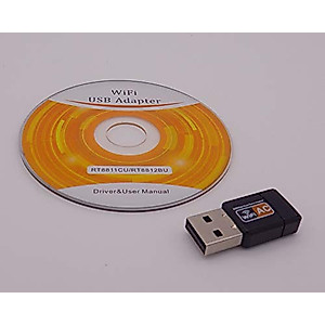 USB WiFi Adapter, AC600 Mbps Dual Band 2.4/5Ghz Wireless USB Mini WiFi Network Adapter 802.11 Mini Wireless for Laptop/Desktop/PC, Support Desktop Laptop MAC Book Windows Notebook