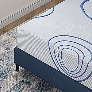 Dyonery California King Size 8 Inch Bamboo Charcoal Memory Foam Mattress, Fiberglass Free Cooling Gel Bed Mattress in a Box, CertiPUR-US Certified, Made in USA, 80" × 76", Medium