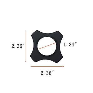 Tsnamay 4Pcs Reusable Microphone Protection Rings for Wireless Microphone Protects Against Falling Slipping,Black