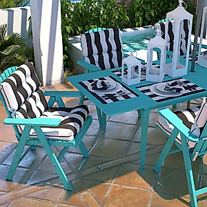 LVTXIII Outdoor Tufted High Back Cushions, Solid Fluffy Seat and Back Chair Cushion with Ties, Patio Replacement Rocking Chair Cushion for Outdoor Furniture Use (22" W x 20D, 2 Pack, Textured Gray)