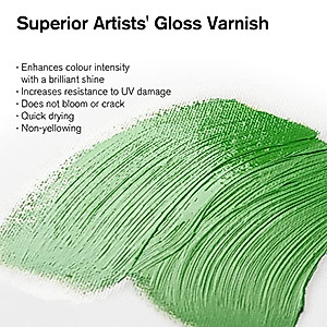 Winsor & Newton Professional Artists' Gloss Varnish, 500ml (16.9-oz) Bottle