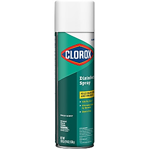 Clorox Disinfecting Spray, Fresh Scent, Industrial Cleaning and Disinfectant Spray, 19-Ounce Bottles, (Pack of 12) - 38504