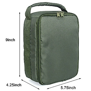 Portable Fishing Reel Storage Bag Fly Lure Line Tackle Gear Organizer Zipper