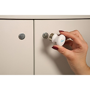 Dreambaby Magnetic Knobs with 4 Screws, White