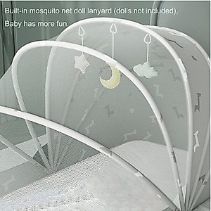 Baby Mosquito Net Bed Tent Kids Portable Folding Crib Cover Breathable Foldable Cots Bottomless Crib Net Sun Shelter