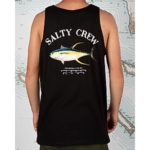 Salty Crew Ahi Mount Tank Black S - Men's Fashion Casual Sleeveless Tank Top T-Shirt Cotton - Regular Fit - Lifestyle Beach Apparel
