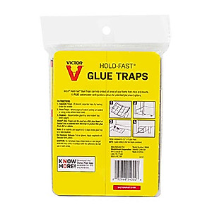 Victor M668 Hold-Fast Mouse Glue Traps,Black