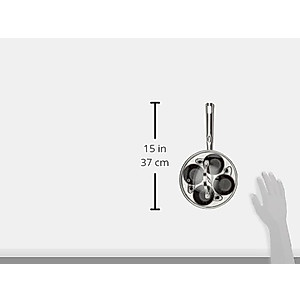 4 Cup Copper Impact Bonding Egg Poacher W/Nonstick Egg Cups for Perfectly Poached Eggs Brunch and Breakfast