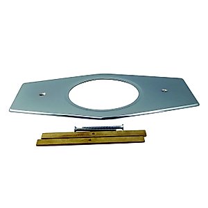 Westbrass A502-26 One-Hole Remodel Cover Plate for Moen and Delta Bathtub and Shower Valves, 1-Pack, Polished Chrome