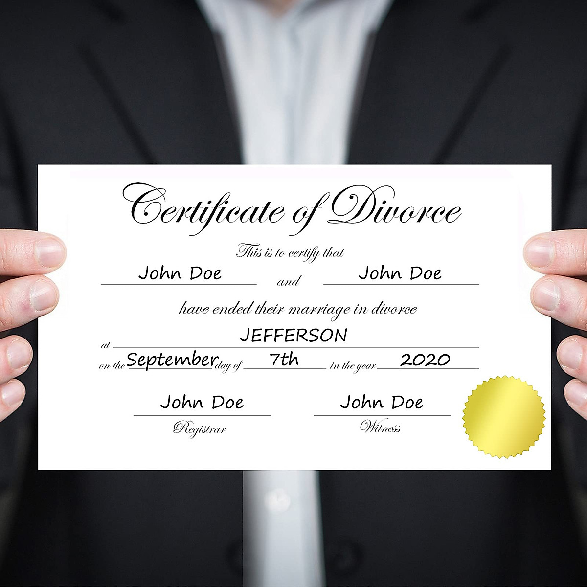 Outus 500 Pieces Certificate Wafer Embossing Seal Stickers Gold Starburst Labels Stickers with Serrated Edge for Envelopes Business, 2 Inch Round Gold