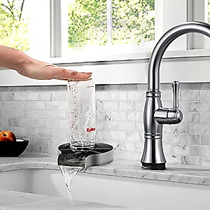 Glass Rinser for Kitchen Sinks,Metal Bottle Washer,Kitchen Sink Accessories,Kitchen Sink Cup Rinser,Brushed Stainless