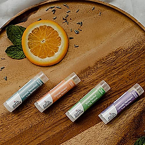 Earth Mama Lip Balm Quadruplets 4-Pack | No Petroleum, Artificial Colors or Flavors