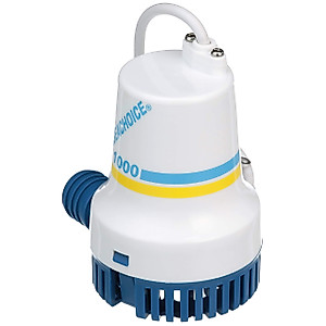Seachoice Durable Bilge Pump, 1,000 GPH, 12V, 5.5 Amps, 7A Fuse