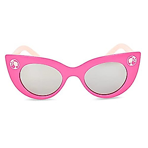 Barbie Girl's Cat Eye Sunglasses and Handled Hard Case Set (Pink)