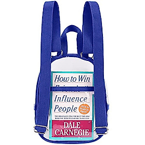 Mossio Clear Mini Bookbag, PVC Backpack with Adjustable Strap for Concert Work Sports Games School Venues Blue