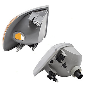 Brock Aftermarket Replacement Driver Left Passenger Right Headlight and Park/Signal Light 4 Piece Set Compatible with 1997-2003 Ford F-150