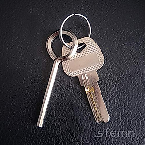1/8” Standard Hex Dogging Key with Full Loop, Allen Wrench Door Key for Push Bar Panic Exit Devices, Solid Metal - 10 Packs